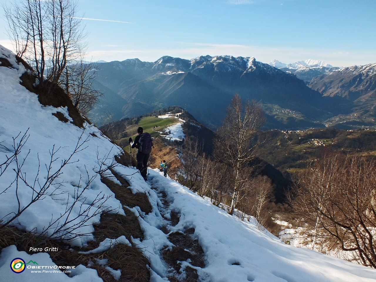 Anello del Monte Gioco da Spettino il 25 gennaio 2014/80 verso S ...