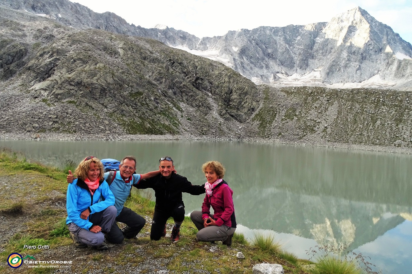 Punta Venerocolo (3323 m) in Adamello il 14-15 agosto 2016/04 Al Rif ...
