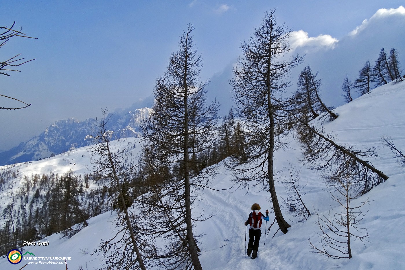Invernale sul Pizzo di Petto da Colere-Malga Polzone il 19 marzo 2015/ ...