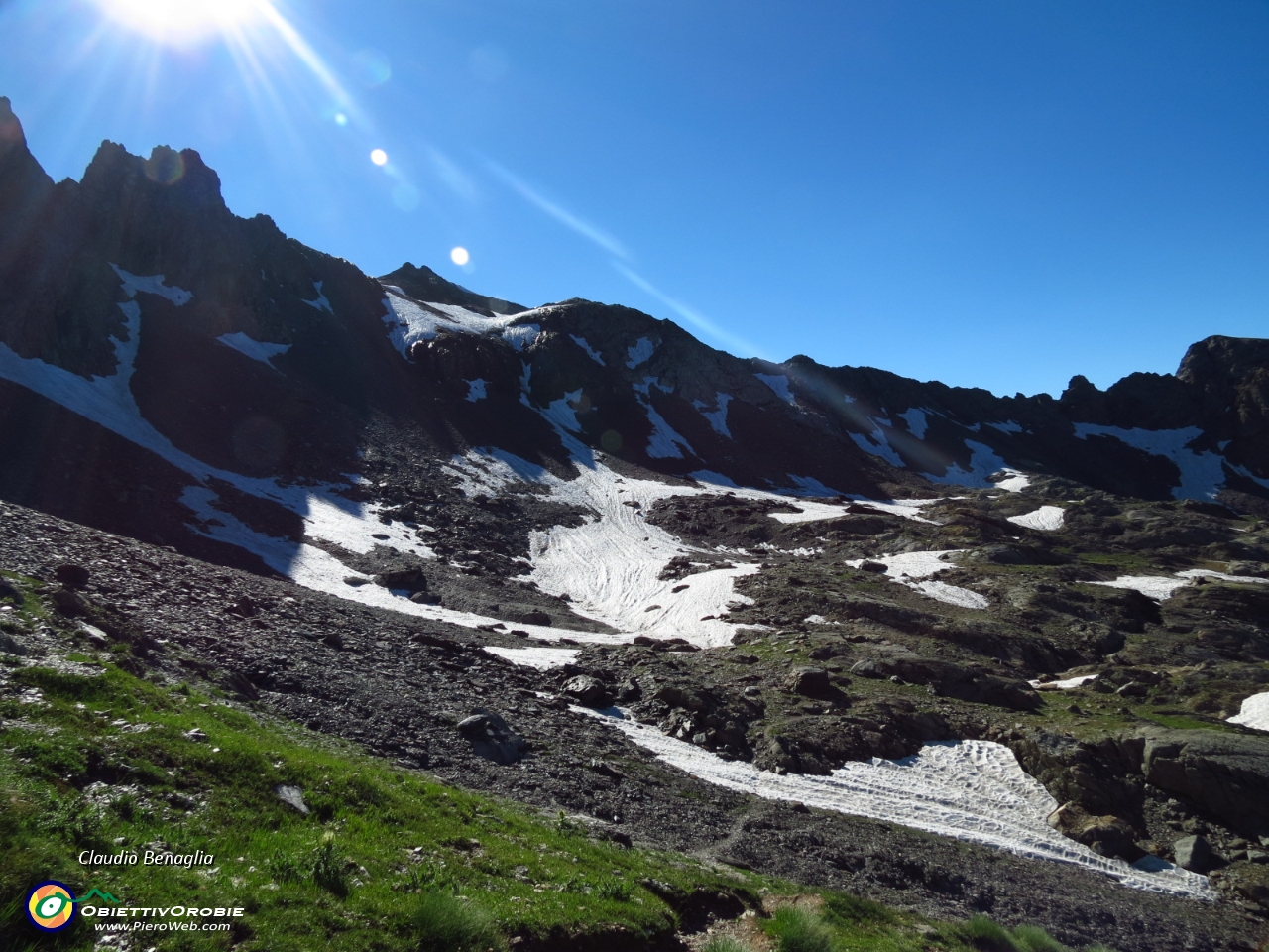 PIZZO RECASTELLO (MT.2886) Sabato 10 agosto 2013/10 Ancora neve sotto ...
