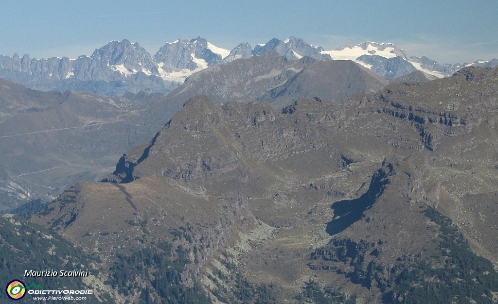CROCE DEL PIZZO - CIMA DEL PIZZO - MONTE MENNA/36 Zoom sul Bernina