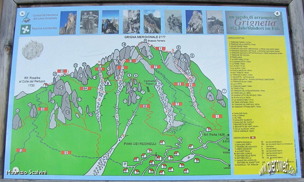 GRIGNETTA/01 Stradario della Grignetta